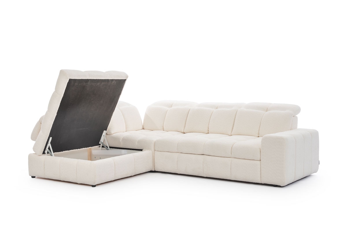 Colţar Magnelio L cu scaun extensibil electric - Vogue 9 | Mobilier Bogart