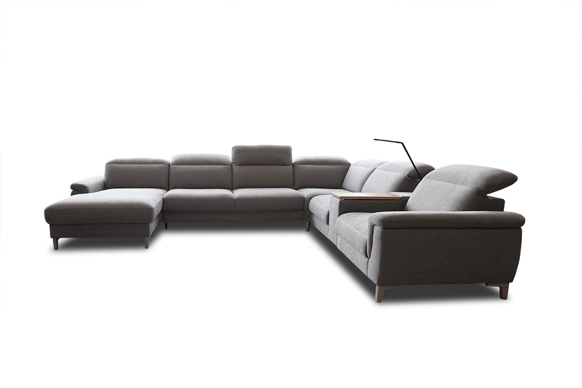 Rohová modulová sedací souprava Mia s funkcí relax - REC/BK-3F-TE-1,5RF ...