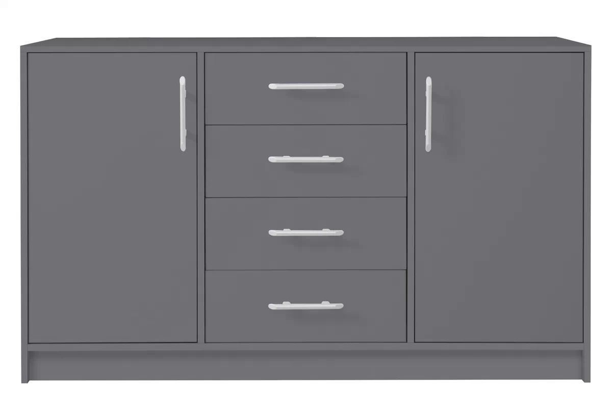 Komoda Smart SRK1 se 4 zásuvkami - antracitová | Nábytek Bogart